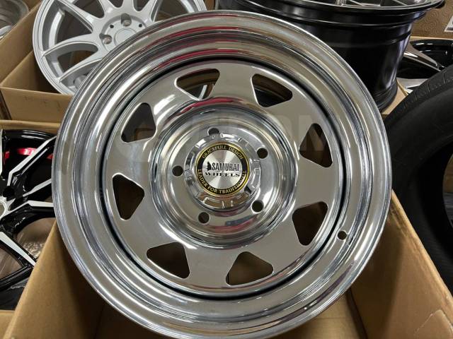 Диски хромированные ORW 8Spoke, 15", 1 шт, 5x139.7, штампованный, 110,1 ...