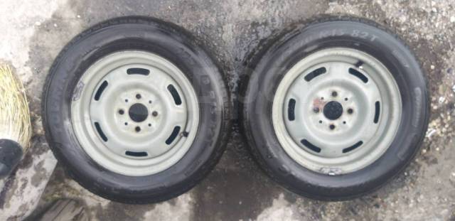 Летняя резина 175/70 R13 на металлических дисках 4х98 2шт, 13", 1 шт ...