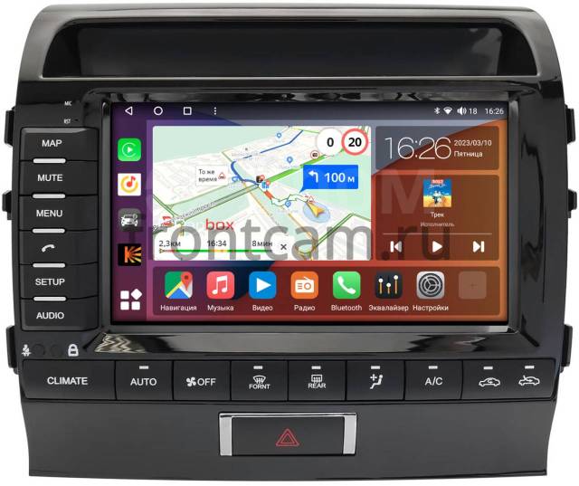 Магнитола Toyota Land Cruiser 200 2010-2012 (Тип A) Canbox H-Line 4197 ...