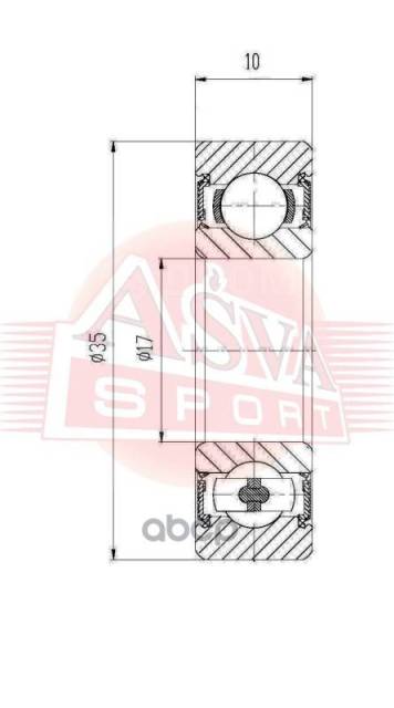 Купить Подшипник Универсальный (17X35x10) ASVA арт. AB173510 в Омске по ...