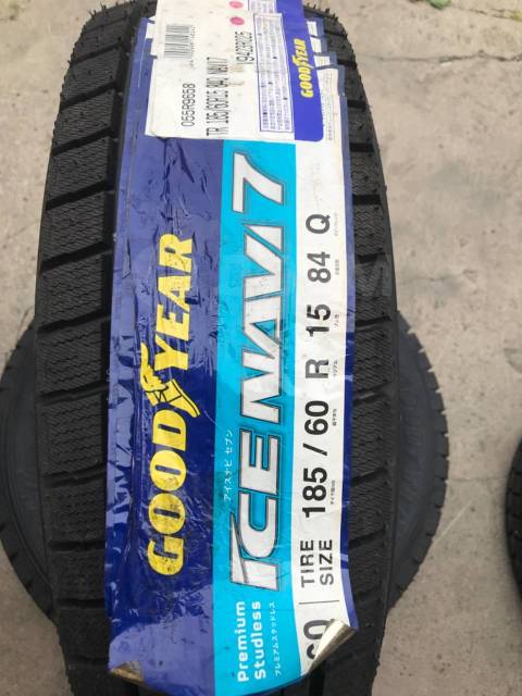 Goodyear Ice Navi 7, 185/60R15 made in Japan, 15", 1 шт, 185 мм, 60 %, радиальный, зимние. Цена ...