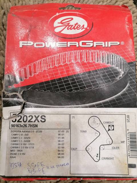 Купить Ремень ГРМ Vista Camry Caldina Carina RAV4 3S-FE 4S-FE Gates ...