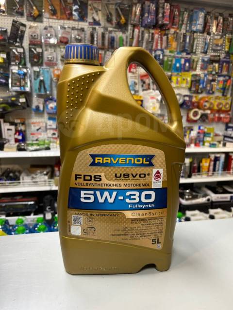 Моторное масло Ravenol FDS 5W30, 5 л, синтетическое, 5,00 л. CF, SL, A5 ...