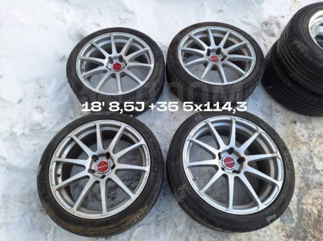 Комплект дисков Phantom 18' 8,5J +35 5x114,3 из Японии, Yokohama, 18", 1 шт, 5x114.3, 9,50 кг ...