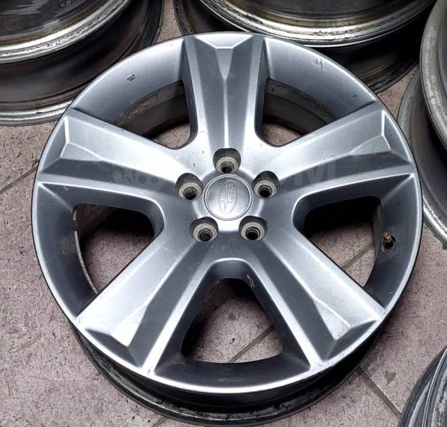 Диски subaru оригинал, 17", 1 шт, 5x100, литой, 4 шт, б/у, в наличии ...