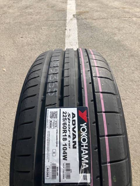 Yokohama Advan Sport V107D, 225/60 R18, 18", 2 шт, 225 мм, 60 % ...
