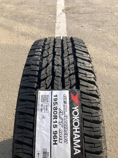 Yokohama Geolandar A/T G015, 195/80 R15, 15", 1 шт, 195 мм, 80 %, радиальный, Грязь AT. Цена: 39 ...