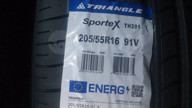 Triangle Sportex TH201, 205/55R16 91W, 16", 1 шт, в наличии, 205 мм, 55 ...