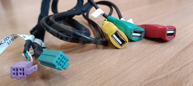 Автомобильный мультимедийный usb кабель для Android, 3 usb, б/у, в ...