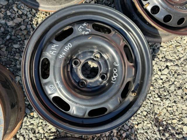 Штамповка Volkswagen r14 4/100, 14", 1 шт, Ширина диска 6.0" Вылет (ET ...