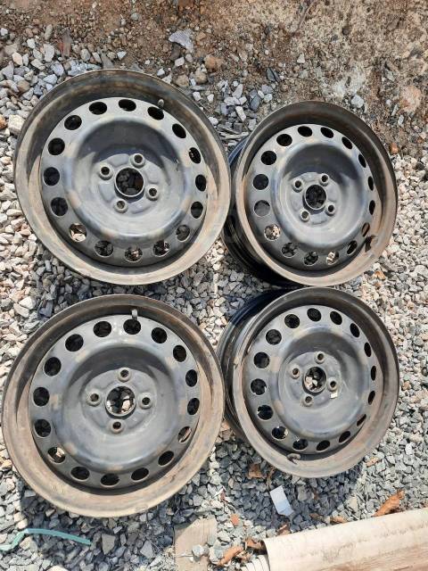 Продам диски на 15 4x100, Toyota, 15", 1 шт, штампованный, 4 шт, б/у, в ...
