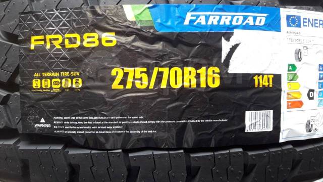 Farroad FRD86, 275/70 R16, 16", 1 шт, 275 мм, 70 %, радиальный, Грязь AT, без шипов, до 5 % ...