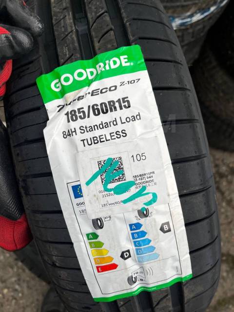 Goodride ZuperEco Z-107, 185/60r15, 15", 1 шт, 185 мм, 60 %, радиальный ...