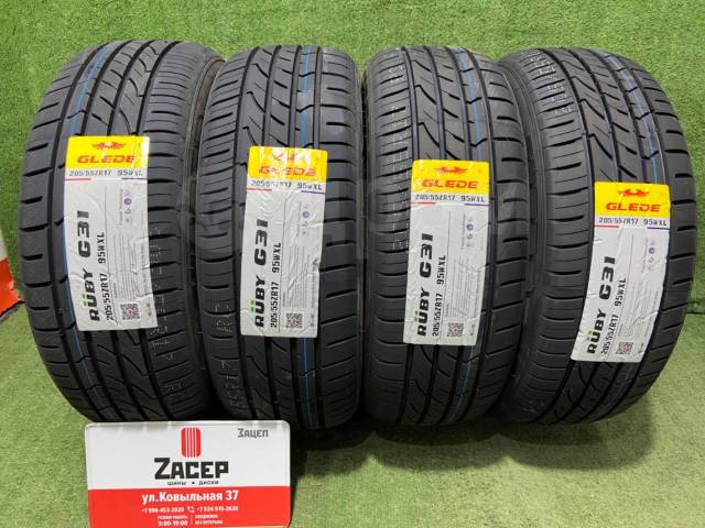 Glede Ruby G31, 205/55 R17 95W, 17", 2 шт, 205 мм, 55 %, радиальный, летние, без шипов, До 5 % ...