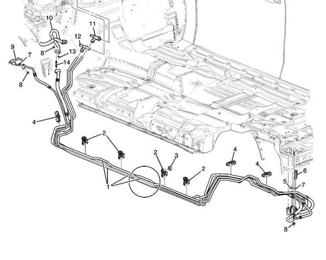 Купить Трубки заднего контура кондиционера Cadillac Escalade General ...