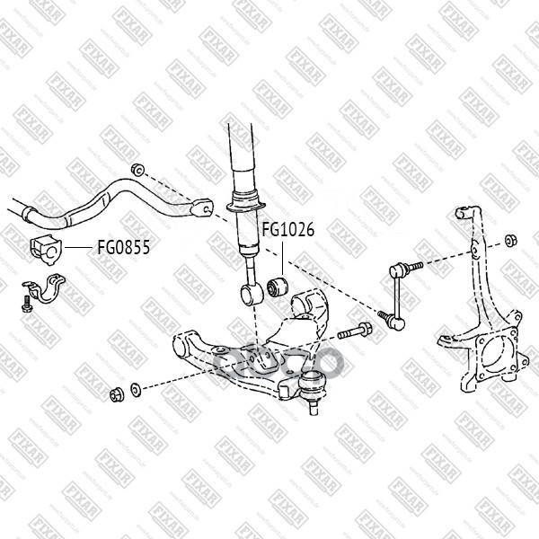 Купить Сайлентблок Задней Поперечной Тяги Toyota Land Cruiser Prado 150 ...