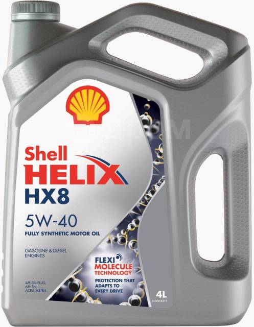 Моторное масло "Shell" Helix HX8 5W-40 4л 550023625, синтетическое, 4 ...
