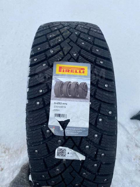Pirelli Scorpion Ice Zero 2, 235/55R19, 19", 1 шт, 235 мм, 55 %, радиальный, зимние, шипованные ...