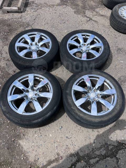 Диски Weds аля GTR 35 R18 5x114 8,5jj et35 хром, 18", 1 шт, 5x114.3, литой, 4 шт, б/у, в наличии ...