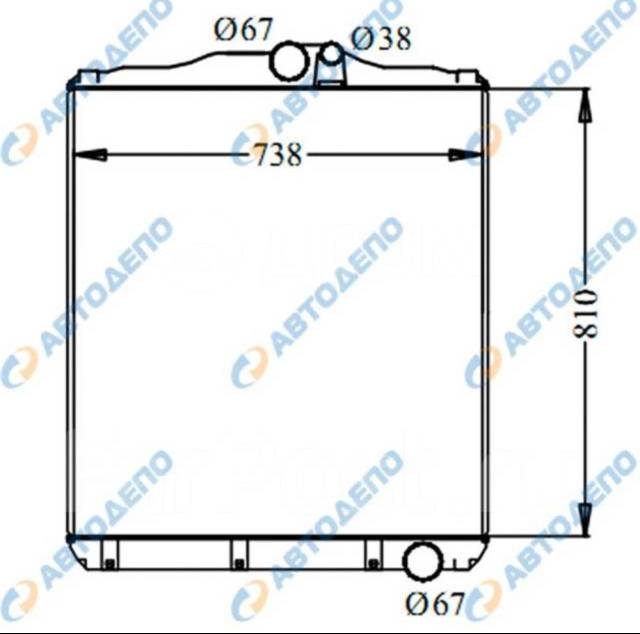 Купить Радиатор Mitsubishi FUSO Super Great 1996- 6M70, 6D40, 8M21 ...