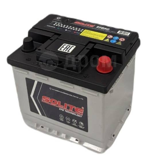 Solite EFB 50 (50а/ч) п/т 480А Start/STOP, Гибрид (Приус 50, CHR гибрид), обратная (левое), 50 А ...
