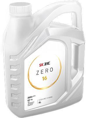 Масло мот.! синт. API SP, Ilsac GF-6B ZIC ZERO 16 0W16 (4L) ZIC [162034], синтетическое, 4,00 л ...
