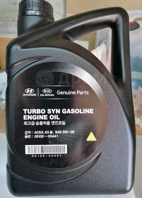 Масло Hyundai Turbo SYN 5W-30 SM/GF-4/ACEA A5, Hyundai-Kia 0510000441 ...