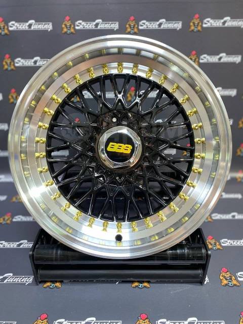 Новые диски BBS RS R16 J7.5 ET30 4x100/114,3 Black + Silver, 16", 1 шт, 4x100, 4x114.3, литой ...