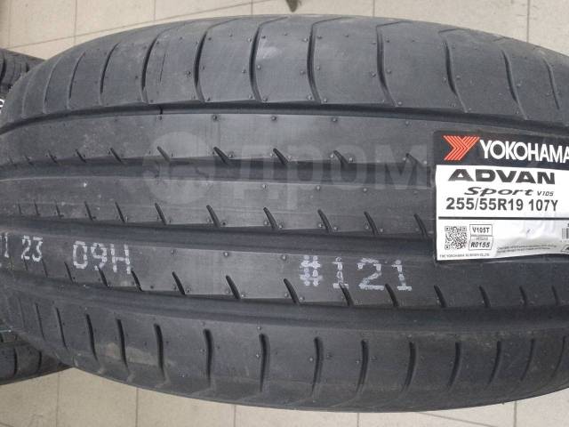Yokohama Advan Sport V105, 255/55R19 JAPAN, 19", 1 шт, 255 мм, 55 %, радиальный, летние. Цена ...