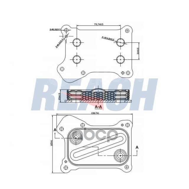 Купить Радиатор масляный FIAT Grande Punto 05- Reach арт. 1.24.11016 в ...