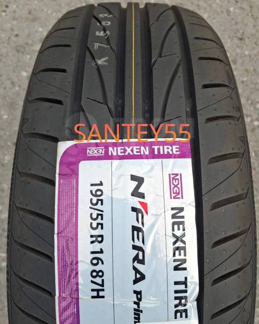 Nexen N'FERA Primus V, 195/55 R16, 16", 1 шт, 195 мм, 55 %, радиальный, летние, без шипов. Цена ...