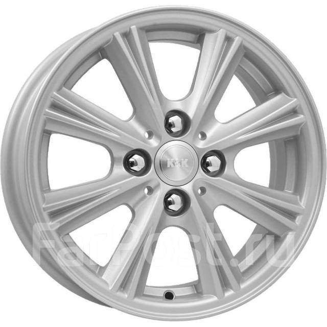 14/4*98 Диск КиК Аттика сильвер 14*5.5/35/4*98/58.5, 14", 2 шт, 4x98 ...