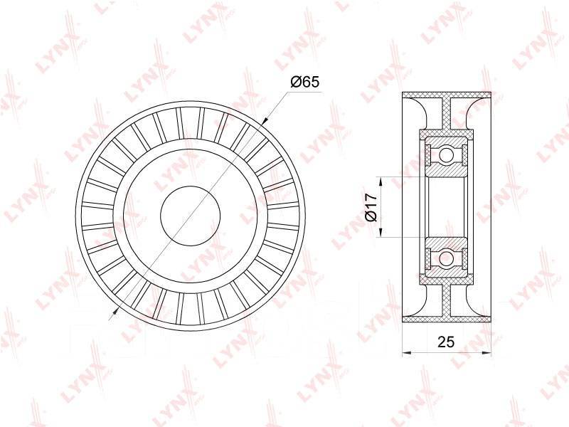 Купить Ролик натяжной приводного ремня PB-5343 в Омске по цене: 1 709 ...