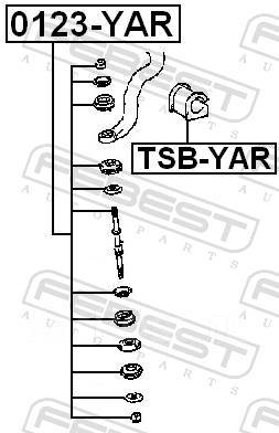 Купить Тяга стабилизатора | перед прав/лев | Febest 0123YAR в ...
