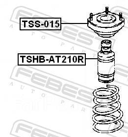 Купить Пыльник-отбойник амортизатора | зад прав/лев | Febest Tshbat210R ...